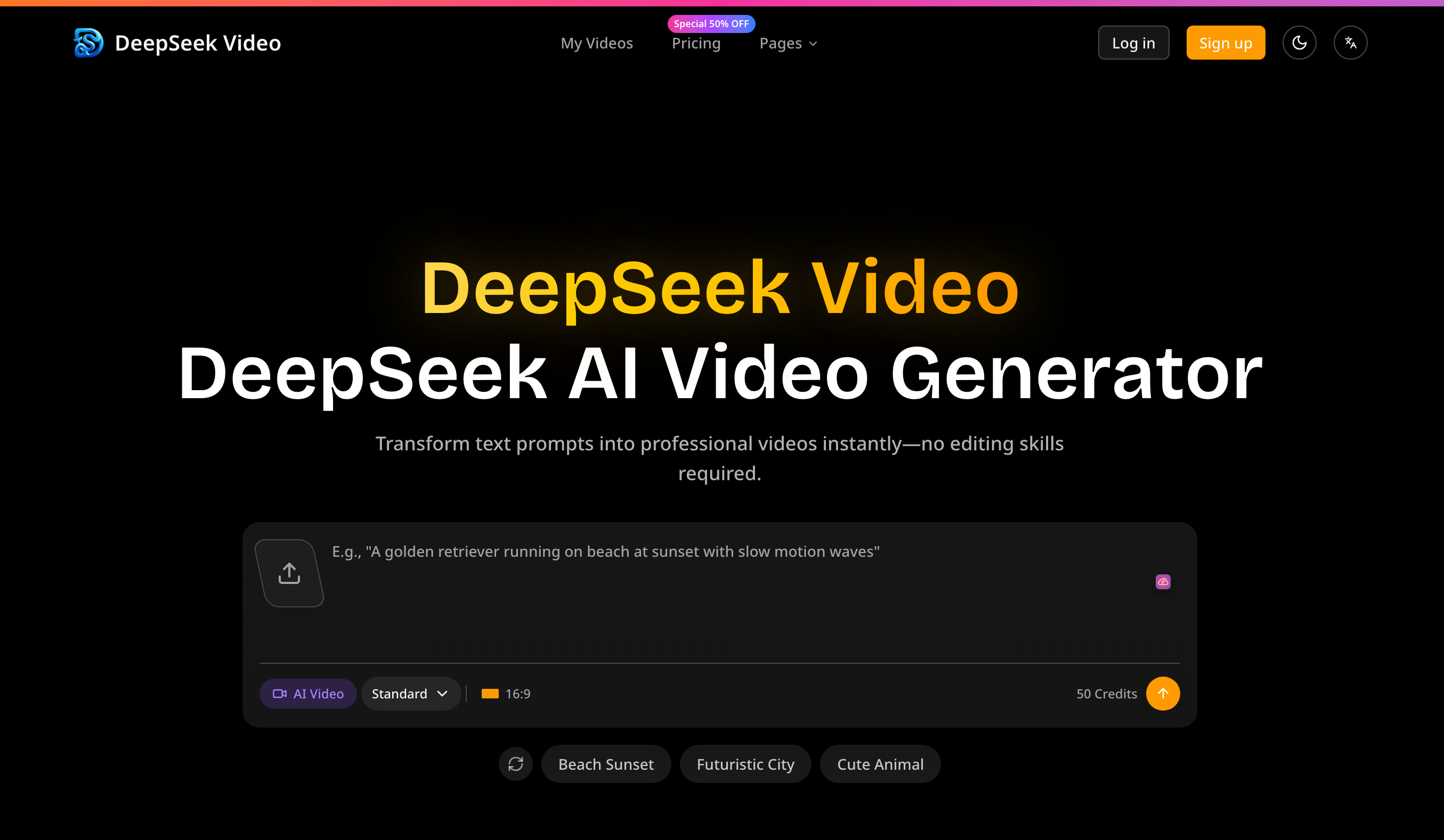 DeepSeek Video - AI Video Generator Online